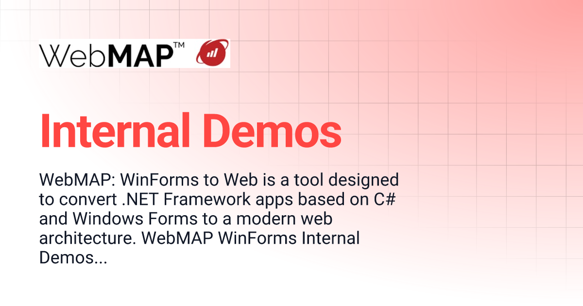 Internal Demos | WebMAP Documentation | Mobilize.Net